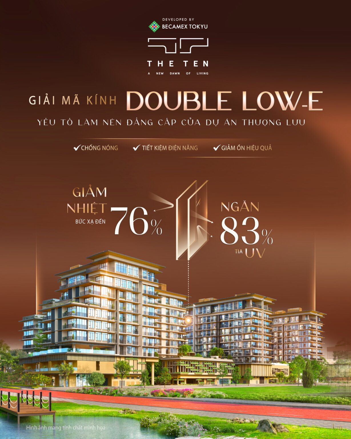 Double Low-E glass at The TEN luxury living
